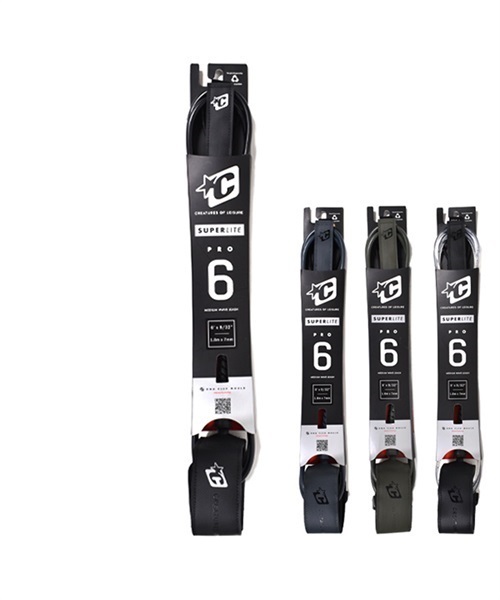 CREATURES OF LEISURE クリエーチャー SUPER LITE PRO 6 サーフィン リーシュコード 6ft JX A4 ...