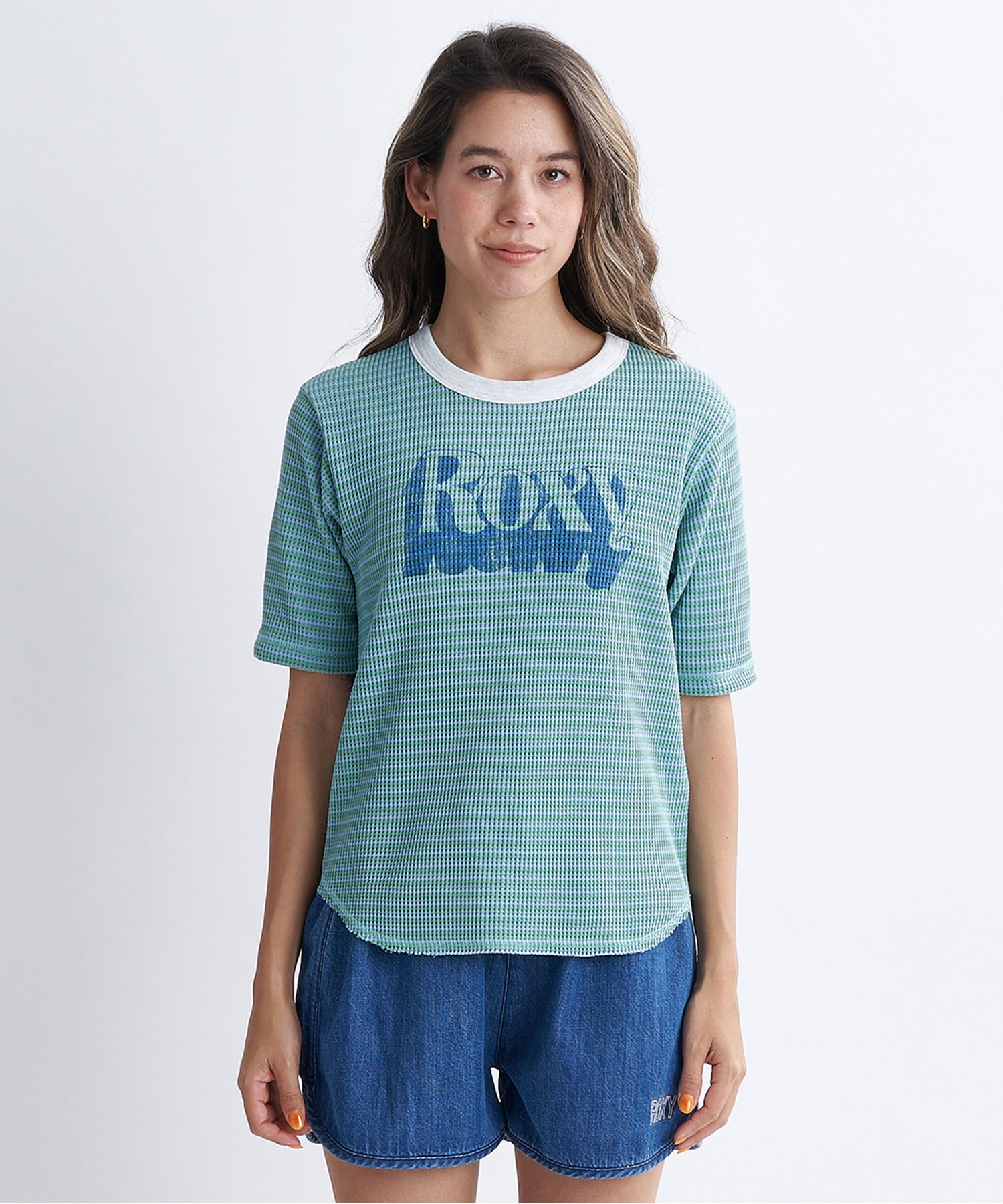 ROXY ロキシー HUGGABLE TEE レディース 半袖 Tシャツ クルーネック セットアップ対応 RST241076 ショートスリーブ ...