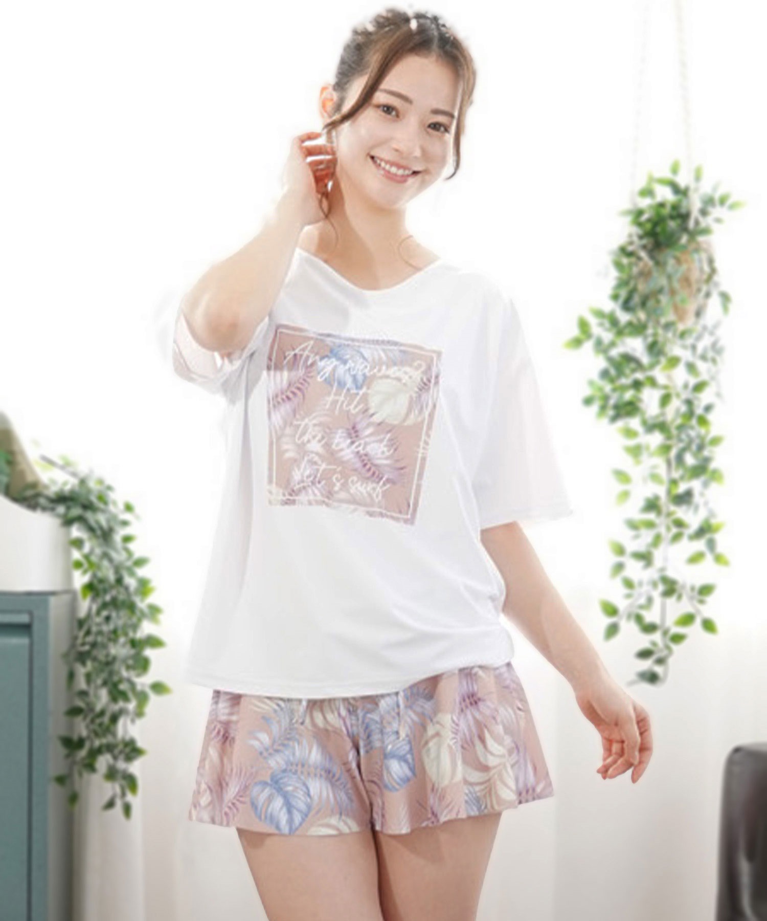 Beach Queen ビーチクイーン タンキニ 4点セット 水着 ビキニ 半袖ラッシュガード UVカット レディース 393540 セット水着｜ムラサキスポーツオンラインショップ 通販