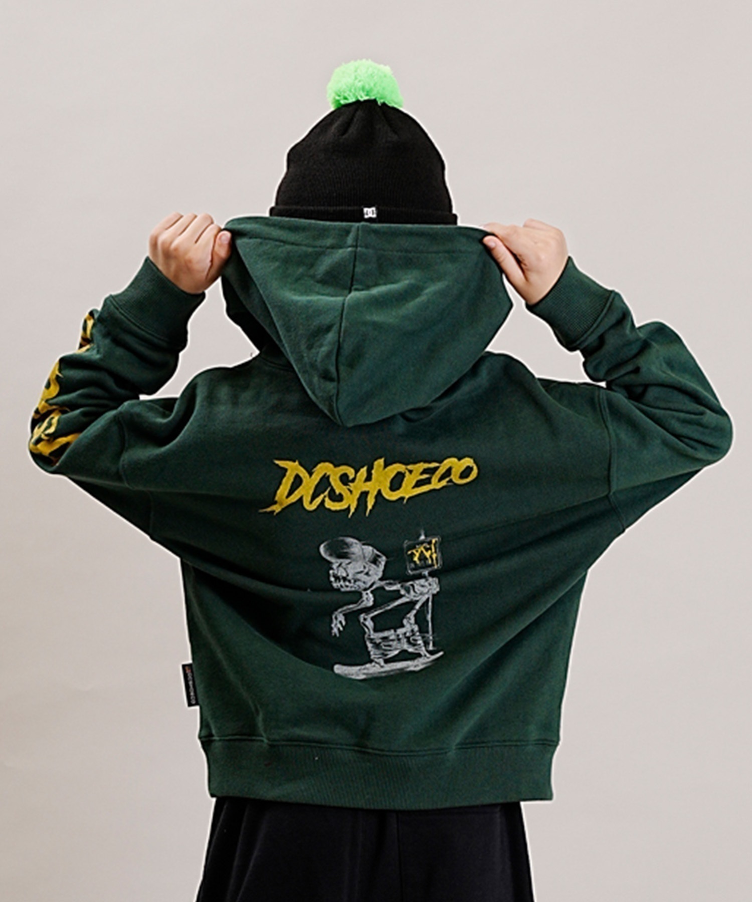 DC/ディーシー 23 KD SKULL PH キッズ フーディ パーカー プルオーバー スウェット YPO234530 ロングスリーブ ...