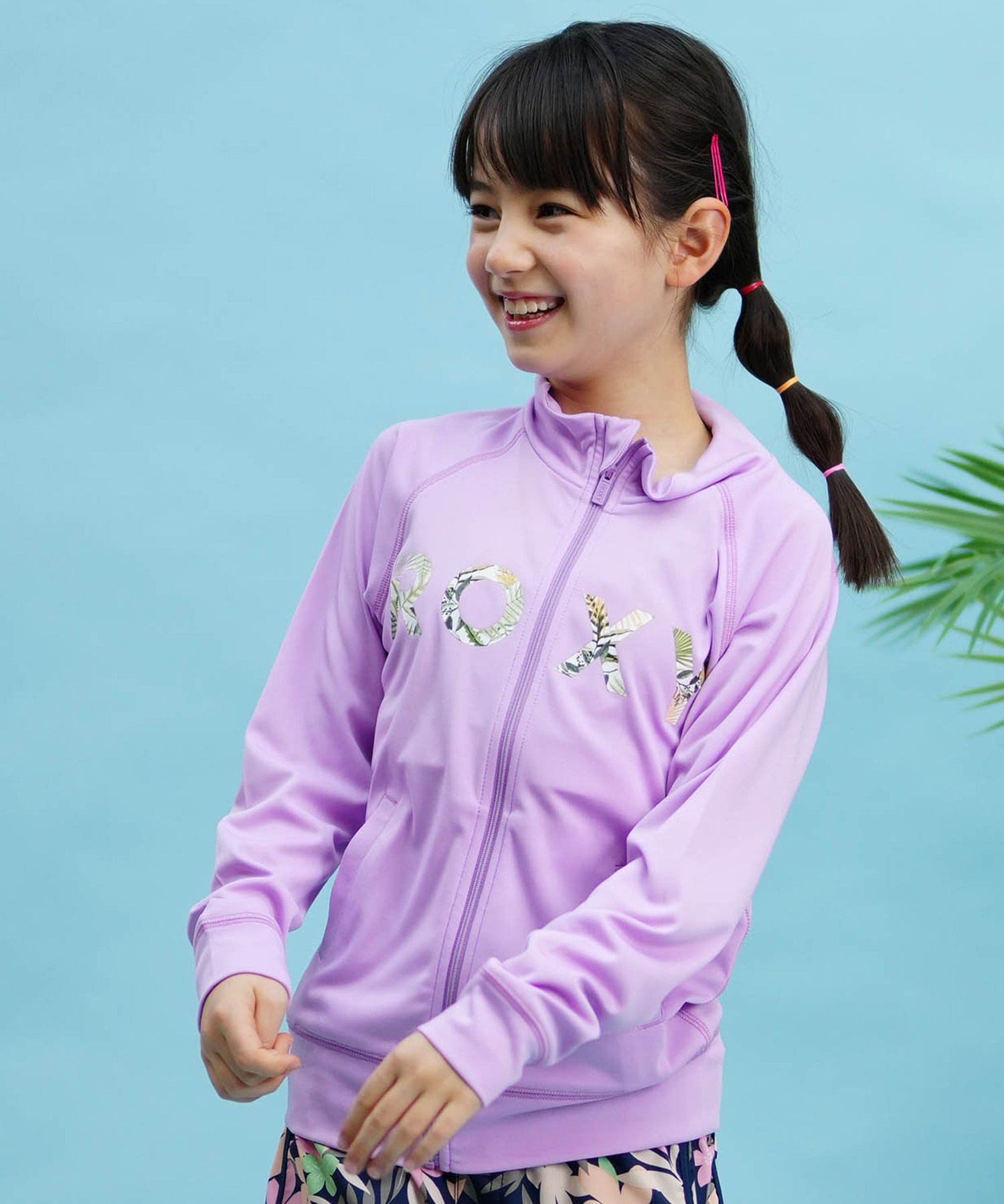 ROXY ロキシー キッズ ラッシュガード ジップアップ 長袖 UVカット TLY241108 ラッシュ｜ムラサキスポーツオンラインストア 通販