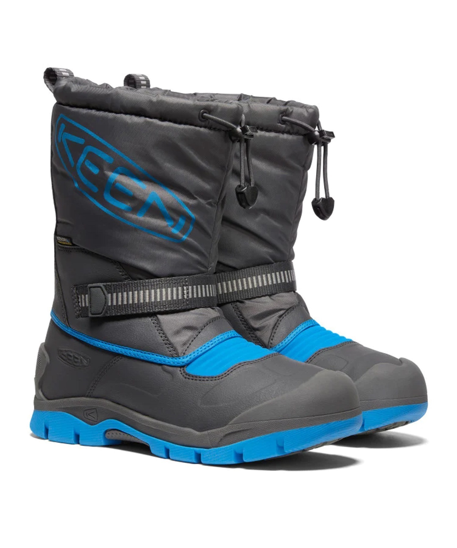 KEEN/キーン ビッグキッズ スノー トロール ウォータープルーフ 防水ウィンターブーツ グレー×ライトブルー 1026755 スニーカー｜ムラサキスポーツオンラインショップ 通販