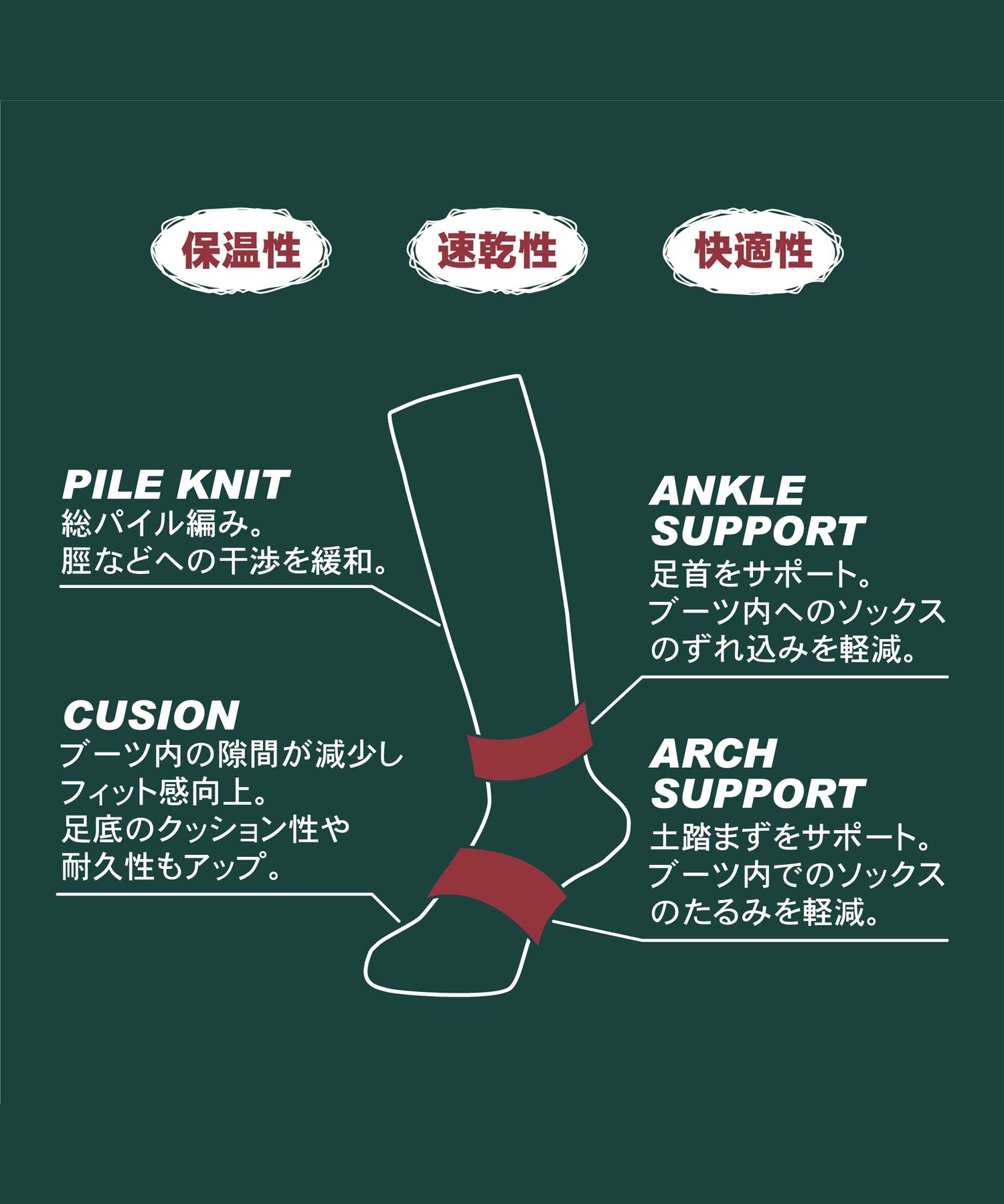 north peak ノースピーク スノーボード ソックス 靴下 ユニセックス 高機能ソックス MP-802 ムラサキスポーツ デッキパッド/パスケース/その他｜ムラサキスポーツオンラインストア 通販