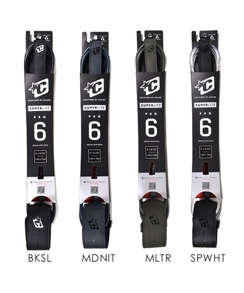 CREATURES OF LEISURE クリエーチャー SUPER LITE PRO 6 サーフィン リーシュコード 6ft JX A4 ...