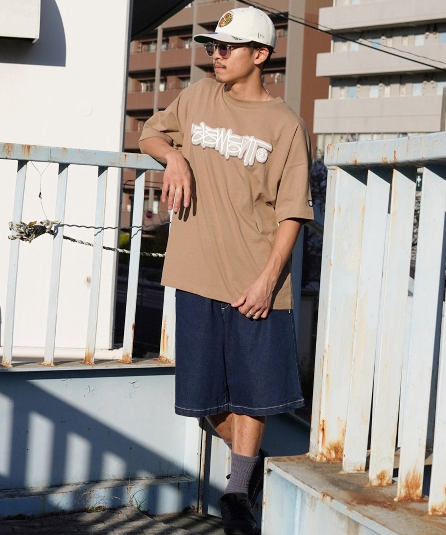 ELEMENT エレメント メンズ 半袖 Tシャツ タギング ロゴ プリント グラフィティ BE021-249 ショートスリーブ｜ムラサキスポーツオンラインショップ 通販