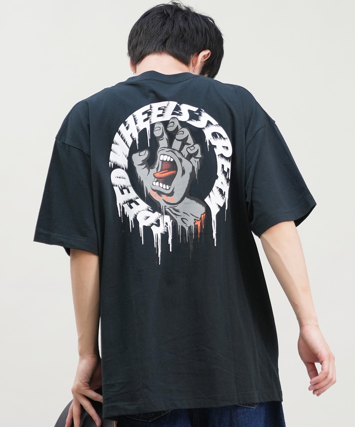 SANTACRUZ サンタクルーズ 半袖 Tシャツ メンズ バックプリント SANTACRUZ サンタクルーズ 半袖 Tシャツ メンズ バックプリント