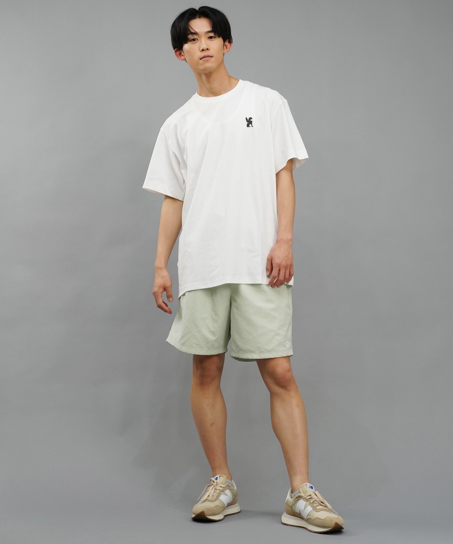 CHROME/クローム Limestone cave TEE Stacked logo ユーティリティ ルーズシルエット UVケア ビッグシルエット COVEROSS JP235 ショート ...