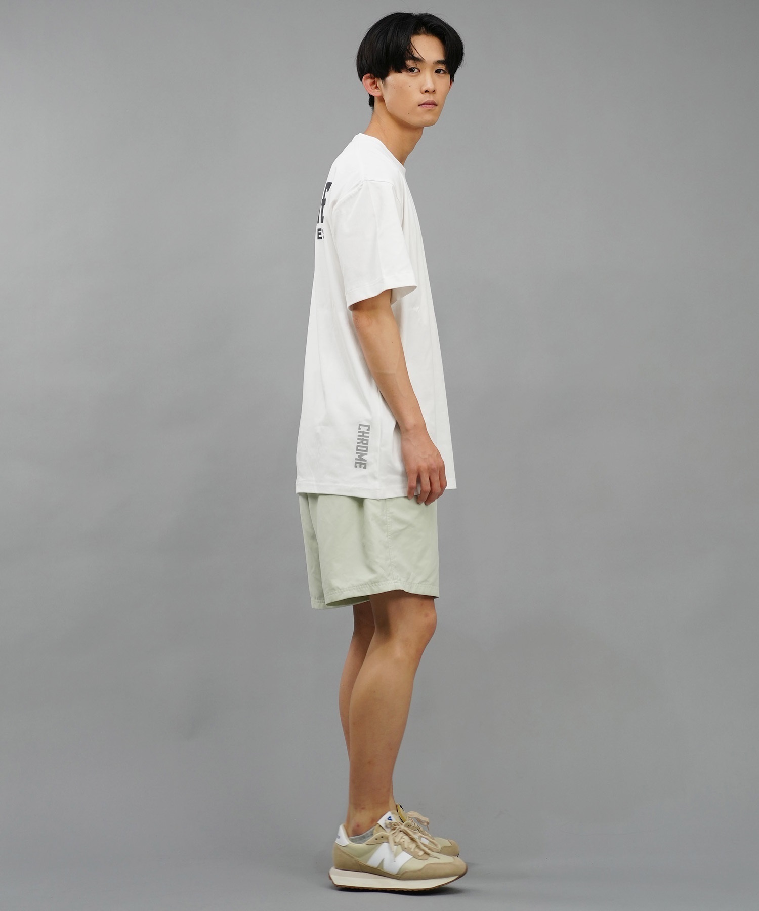 CHROME/クローム Limestone cave TEE Stacked logo ユーティリティ ルーズシルエット UVケア ビッグシルエット COVEROSS JP235 ショート ...