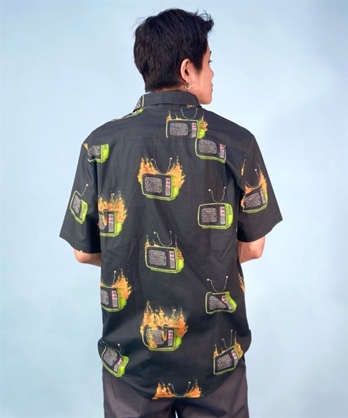 VOLCOM ボルコム FEATURED ARTIST JUSTIN HAGER WOVEN SHORT SLEEVE SHIRT ...