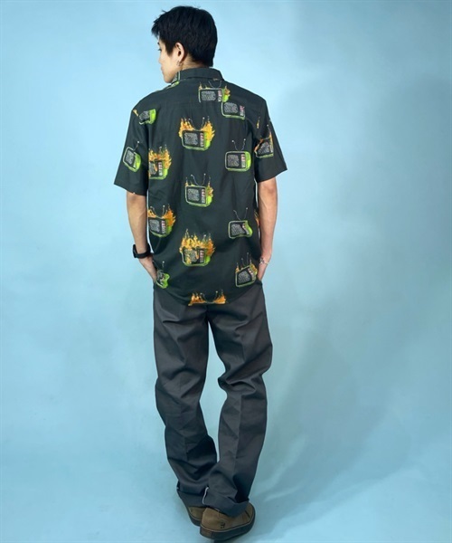 VOLCOM ボルコム FEATURED ARTIST JUSTIN HAGER WOVEN SHORT SLEEVE SHIRT ...