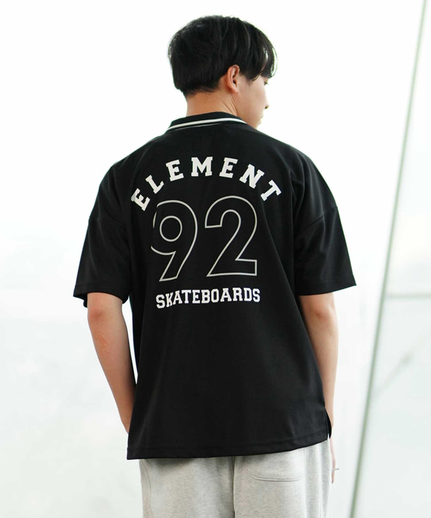 ELEMENT エレメント BE021-170 メンズ 半袖 Tシャツ ゲームシャツ フットボール 90年代 レギュラー シルエット ショートスリーブ｜ムラサキスポーツオンラインショップ 通販