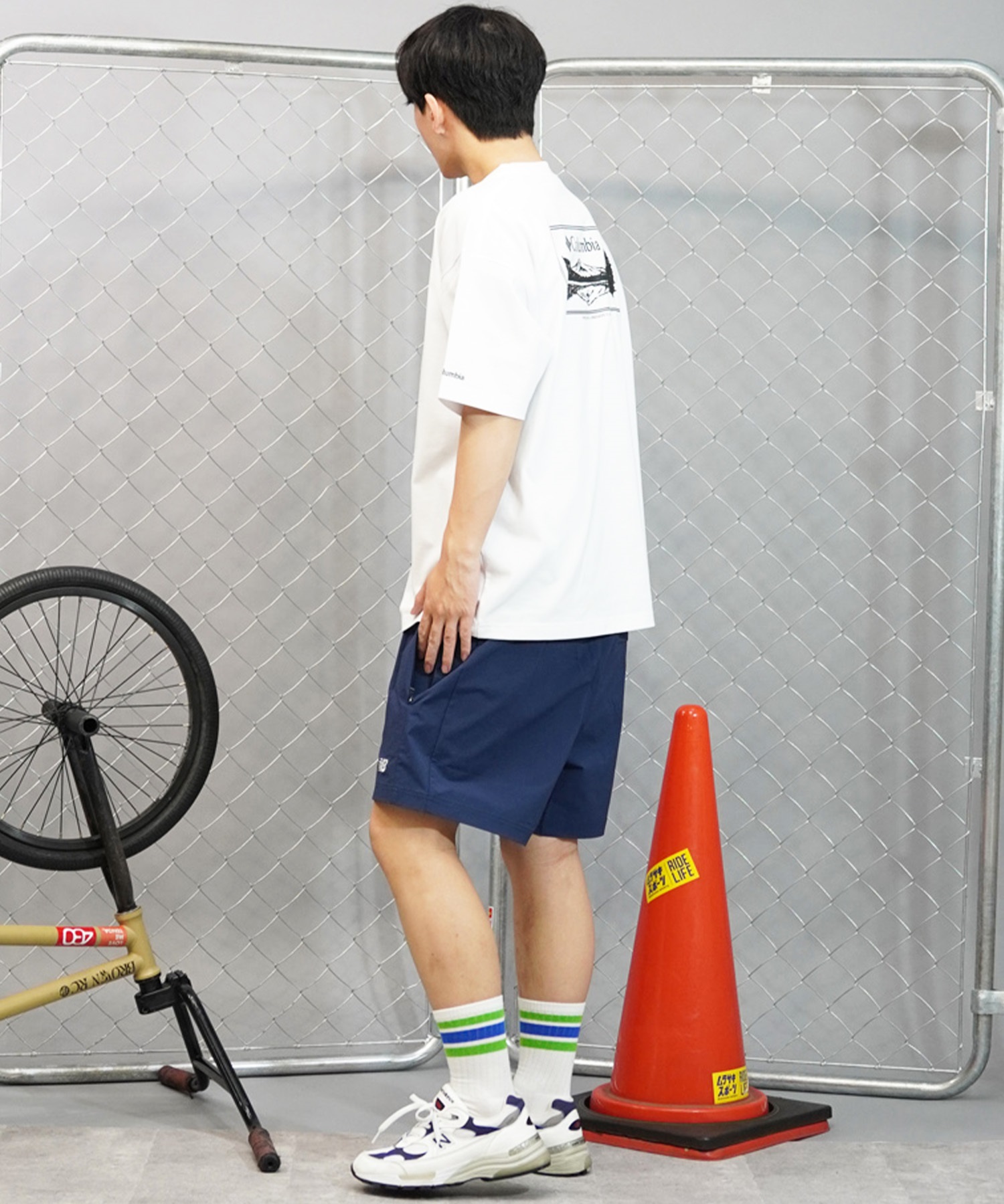 new balance ニューバランス ウーブンショーツ メンズ ワンポイント ロゴ 刺繍 5インチ丈 MS41517 ショートパンツ ...