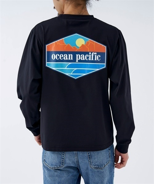 【マトメガイ対象】OP オーシャンパシフィック 512469 メンズ ラッシュガード UVカット 長袖 バックプリント 水陸両用 ...