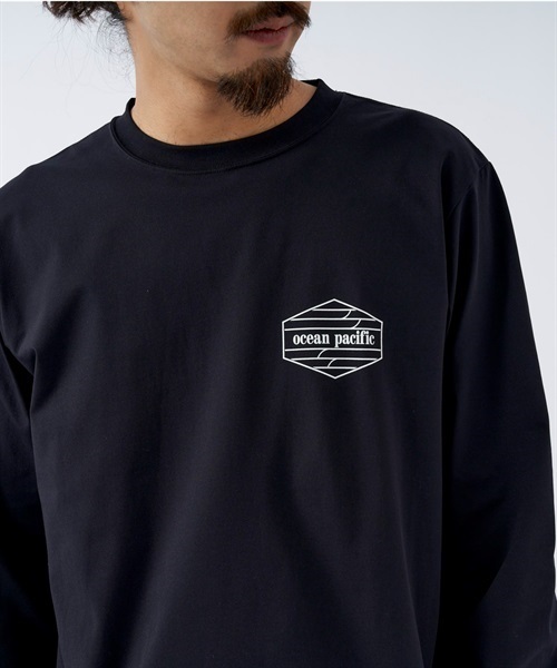 【マトメガイ対象】OP オーシャンパシフィック 512469 メンズ ラッシュガード UVカット 長袖 バックプリント 水陸両用 ...