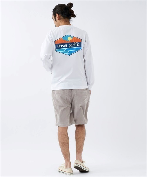 【マトメガイ対象】OP オーシャンパシフィック 512469 メンズ ラッシュガード UVカット 長袖 バックプリント 水陸両用 ...