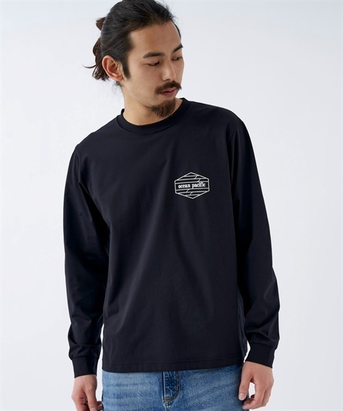 【マトメガイ対象】OP オーシャンパシフィック 512469 メンズ ラッシュガード UVカット 長袖 バックプリント 水陸両用 ...