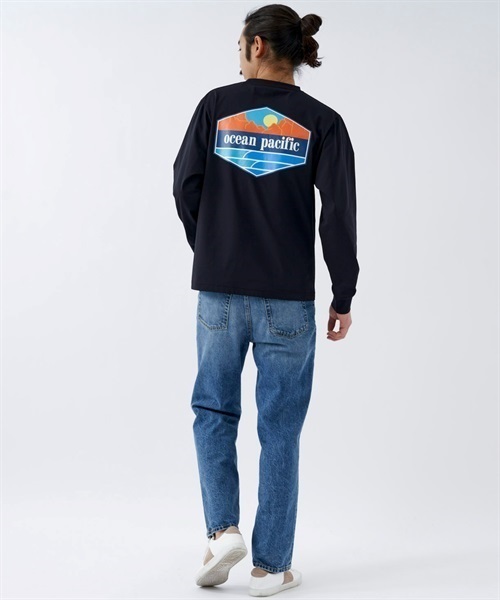 【マトメガイ対象】OP オーシャンパシフィック 512469 メンズ ラッシュガード UVカット 長袖 バックプリント 水陸両用 ...