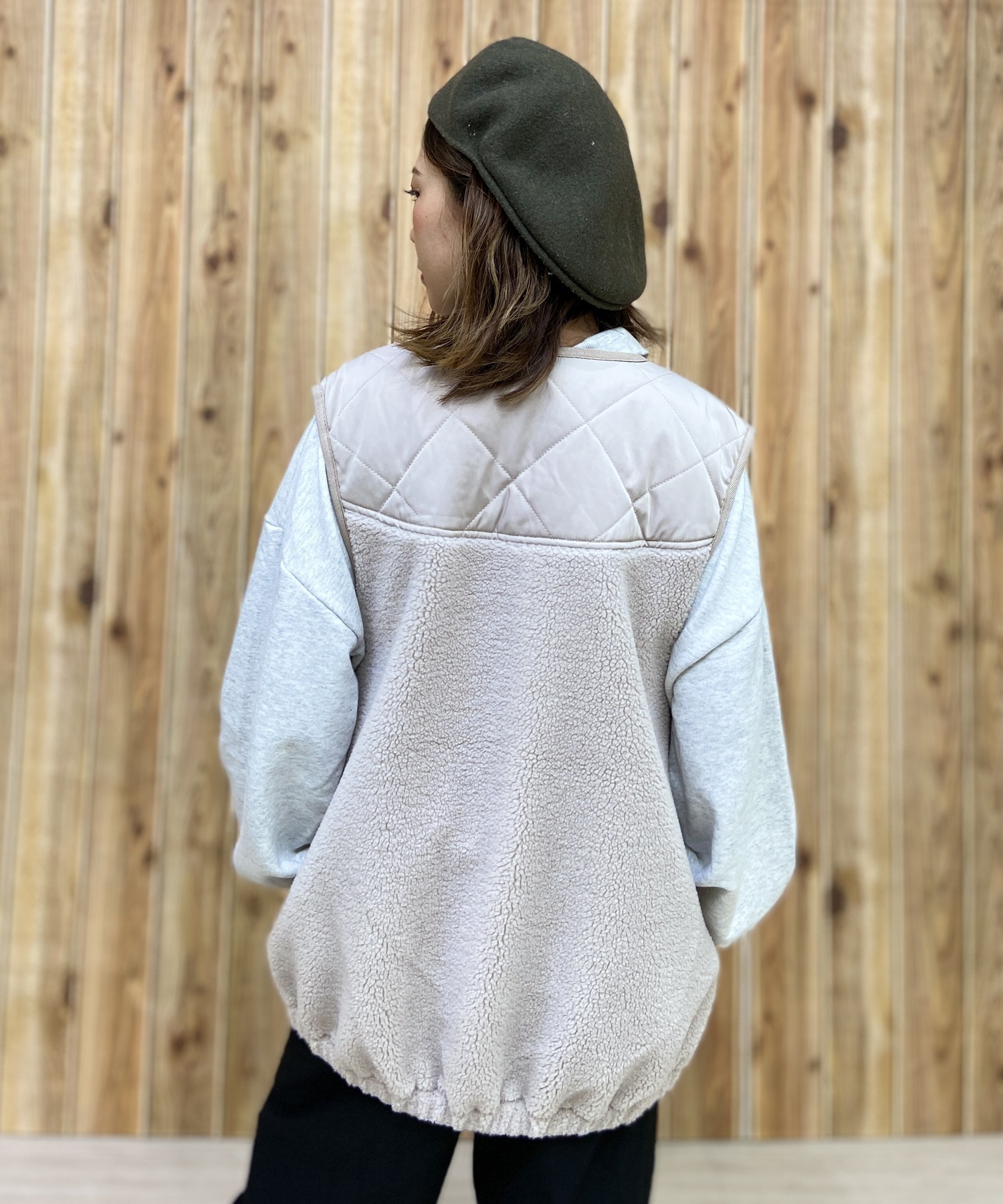 【マトメガイ対象】エフリード refined works リファインドワークス レディース ボア キルト ベスト 65866 アウター/ジャケット｜ムラサキスポーツオンラインショップ 通販