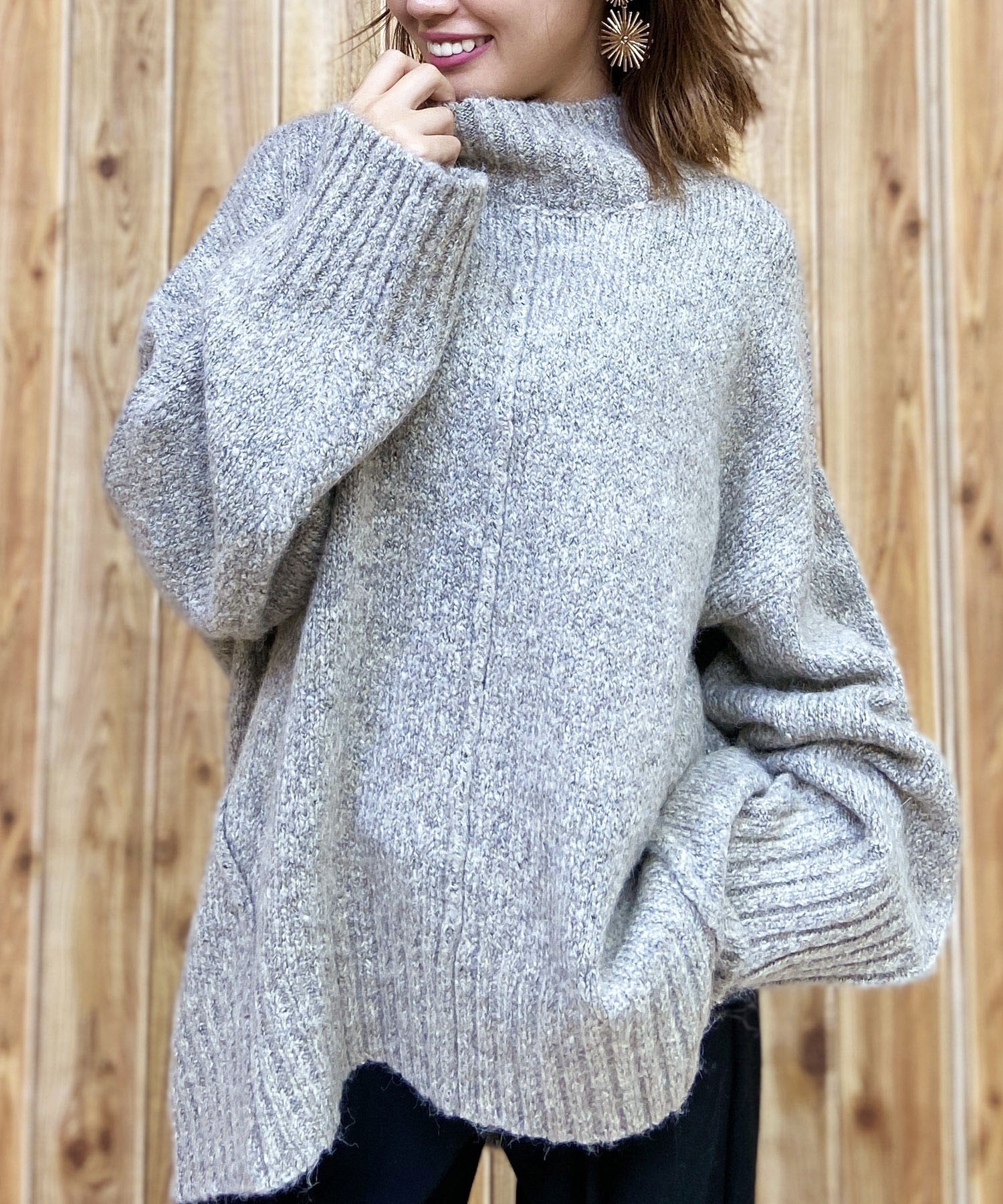 【マトメガイ対象】エフリード refined works リファインドワークス ハイネック プルオーバー レディース セーター 67903 ニット/セーター｜ムラサキスポーツオンラインショップ 通販