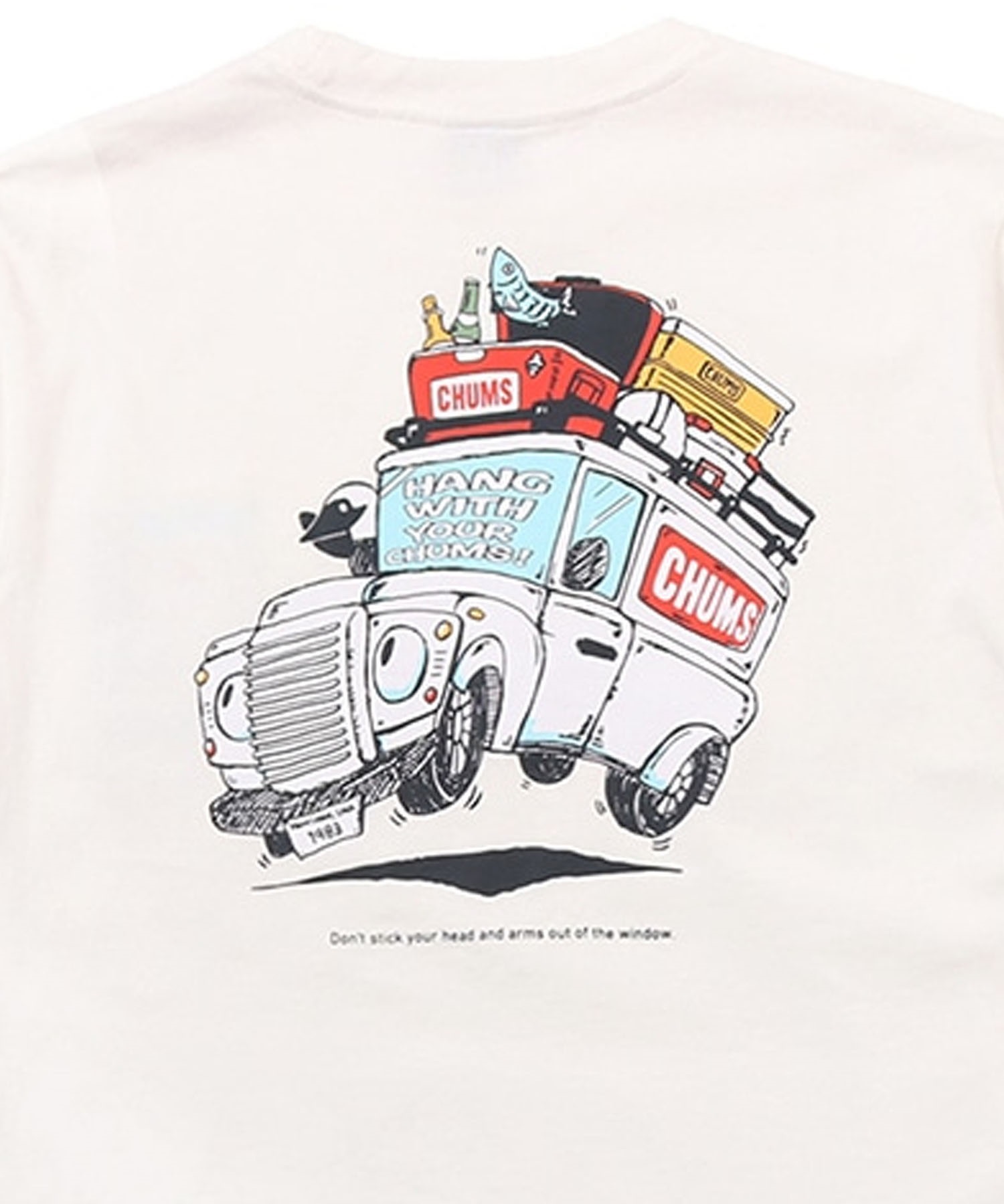 CHUMS チャムス Go Outdoor Pocket T-Shirt レディース 半袖Tシャツ ポケット バックプリント CH11 ...