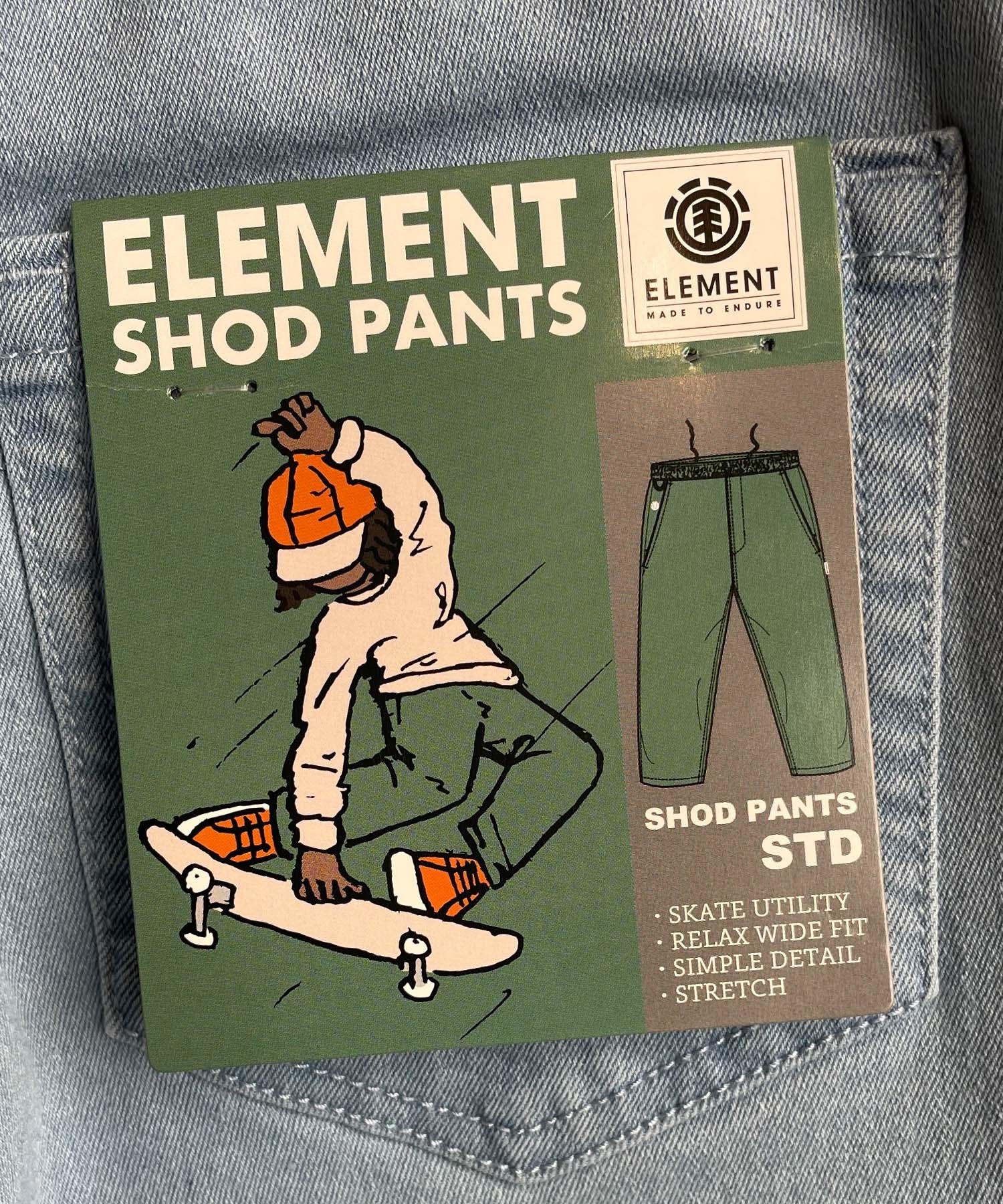 ELEMENT エレメント SHOD PANTS STD YOUTH BE025-706 キッズ ジュニア ロング パンツ スケートボード ...