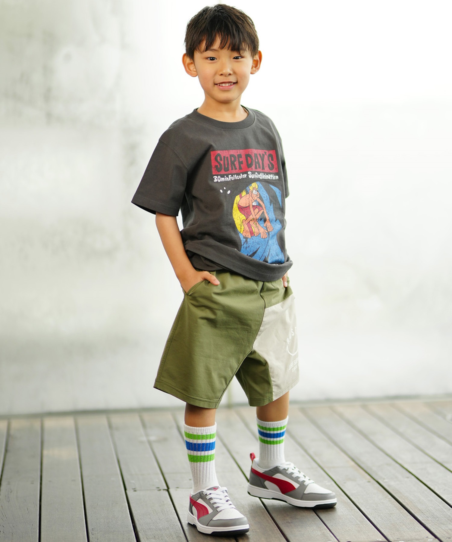RUSTY ラスティー キッズ ショーツ ハーフパンツ ニコちゃん RUSTY ラスティー キッズ ショーツ ハーフパンツ ニコちゃん