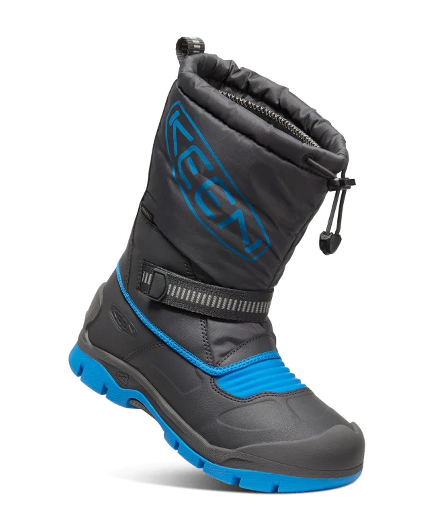 KEEN/キーン ビッグキッズ スノー トロール ウォータープルーフ 防水ウィンターブーツ グレー×ライトブルー 1026755 スニーカー｜ムラサキスポーツオンラインショップ 通販