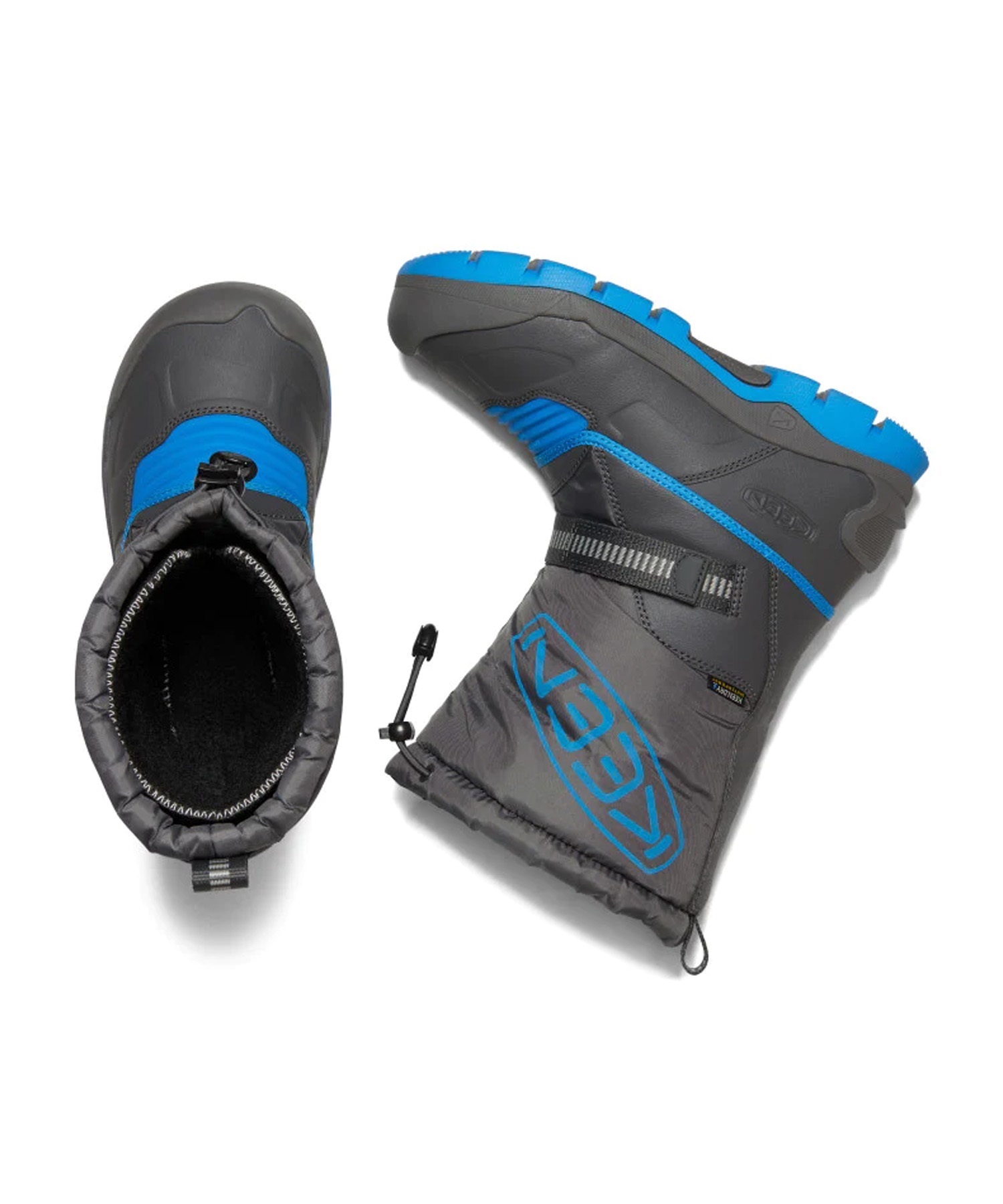 KEEN/キーン ビッグキッズ スノー トロール ウォータープルーフ 防水ウィンターブーツ グレー×ライトブルー 1026755 スニーカー｜ムラサキスポーツオンラインショップ 通販