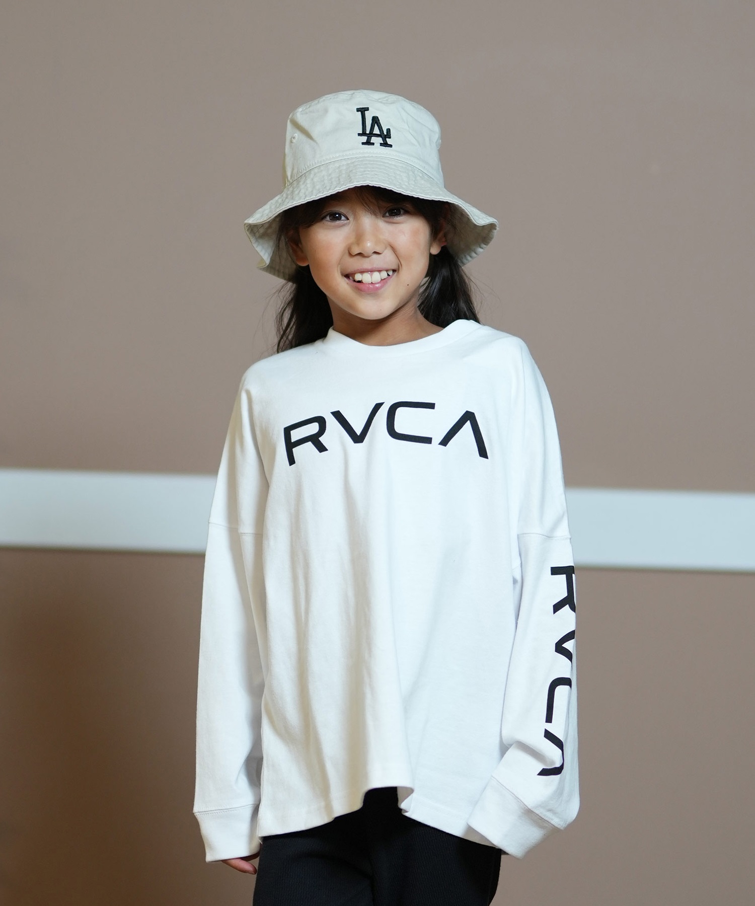 RVCA ルーカ Tシャツ キッズ 長袖 ロンT ロゴ バックプリント 親子コーデ BE046-059 ロングスリーブ｜ムラサキスポーツオンラインストア 通販