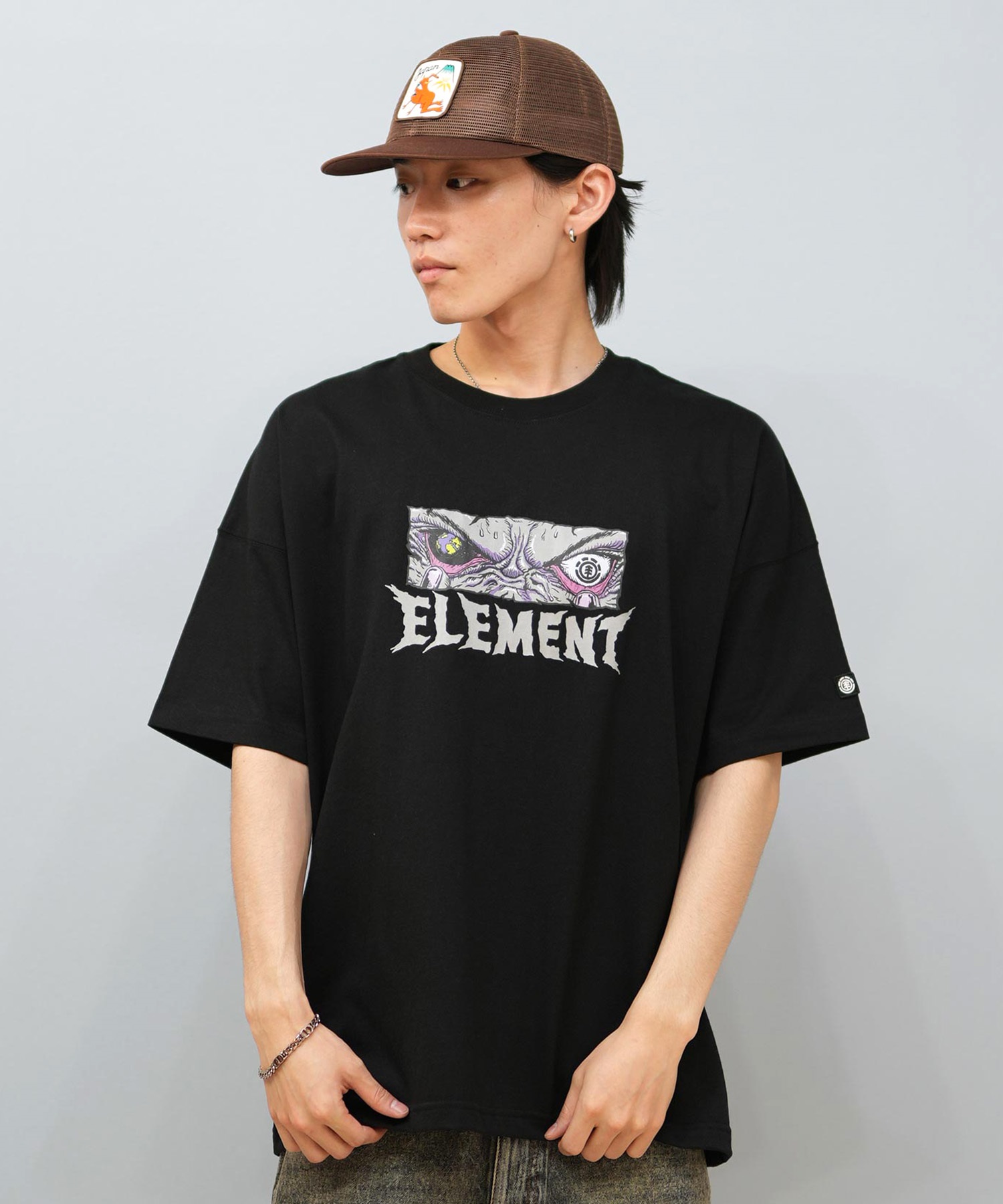 ELEMENT エレメント × JOHANN ヨハン コラボ 半袖 Tシャツ メンズ フロントプリント オーバーサイズ BF02A-219 ショートスリーブ｜ムラサキスポーツオンラインストア 通販