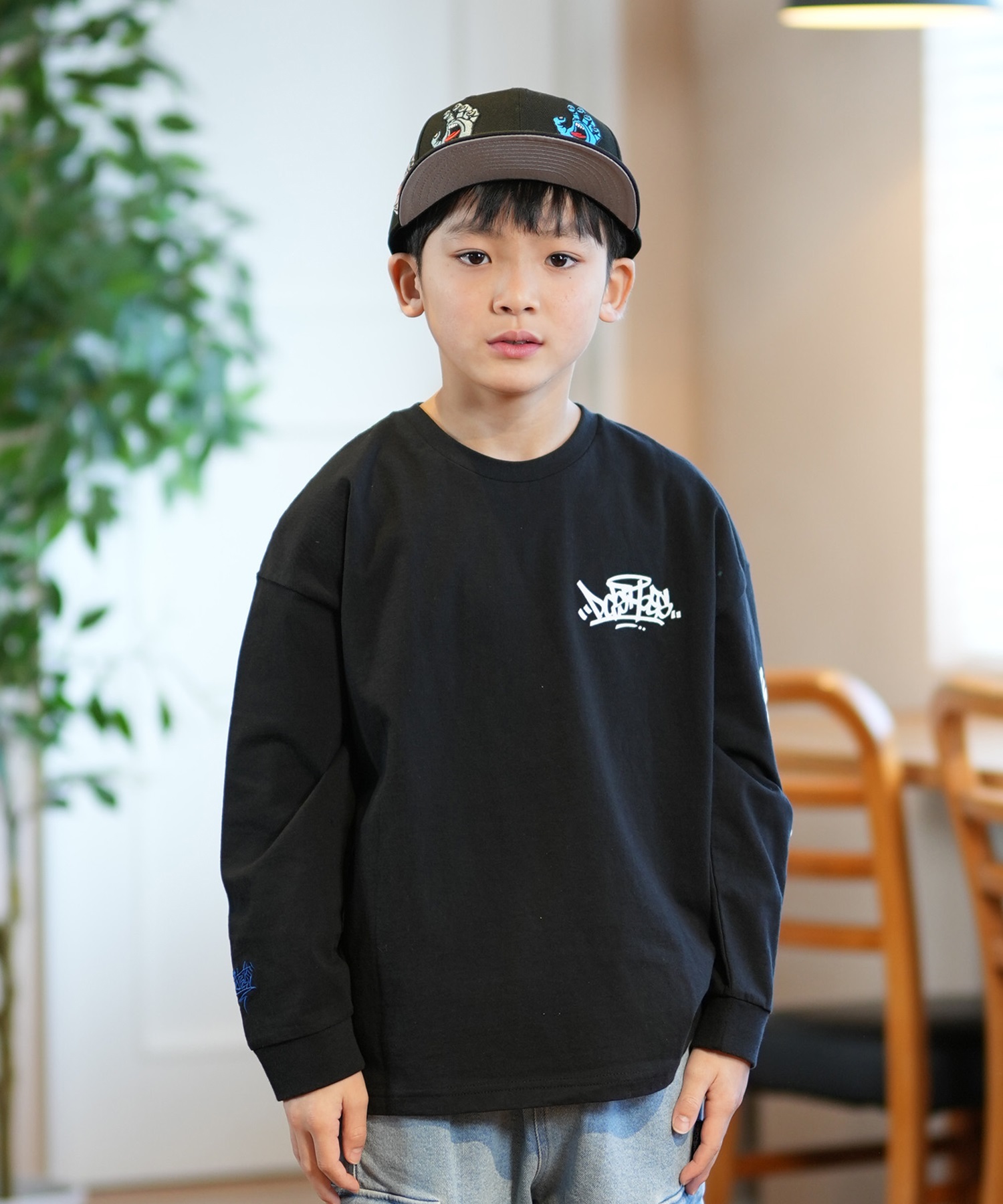 DC ディーシー 長袖 Tシャツ キッズ ロンT バックプリント DC ディーシー 長袖 Tシャツ キッズ ロンT バックプリント
